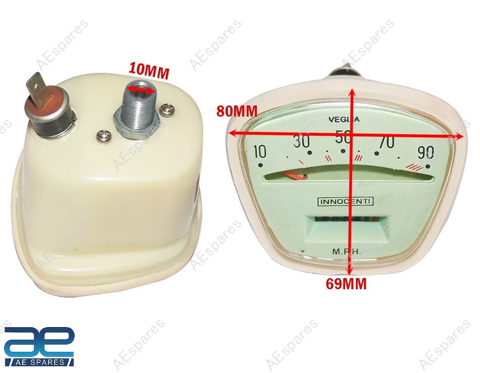 Lambretta Speedometer 90mph Veglia Innocenti Speedo ECs | eBay