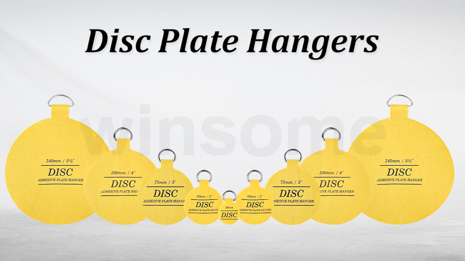Disc Plate Hangers Wall Hanging Self Adhesive Picture Invisible Hooks ...