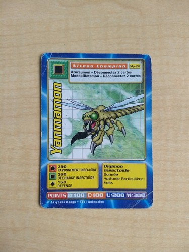 Yanmamon MP-101 Rare French Digimon Card From Mega Pack | eBay