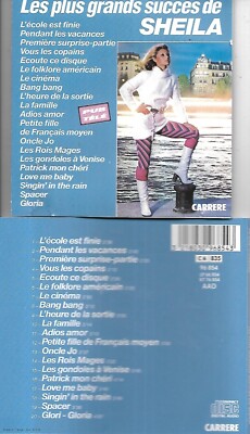 CD 20 TITRES LES PLUS GRANDS SUCCES DE SHEILA BEST OF 1989 INCLUS BANG ...