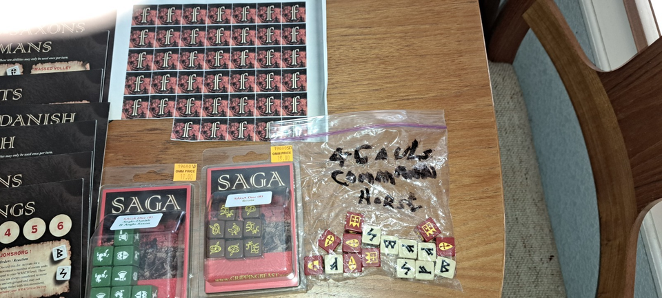 Saga rules with Northern Fury, Dice and extras | eBay