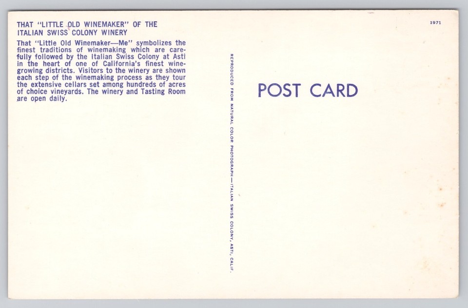 Asti California, Italian Swiss Colony Winery Kiss on the Cheek, Vintage ...