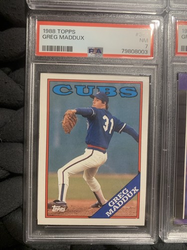 Greg Maddux Mixed PSA Lot of 6 Different Chicago Cubs Baseball Cards ...