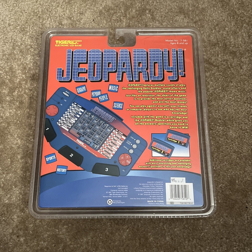VINTAGE 1997 Tiger Electronics Jeopardy! Handheld Electronic LCD Game ...