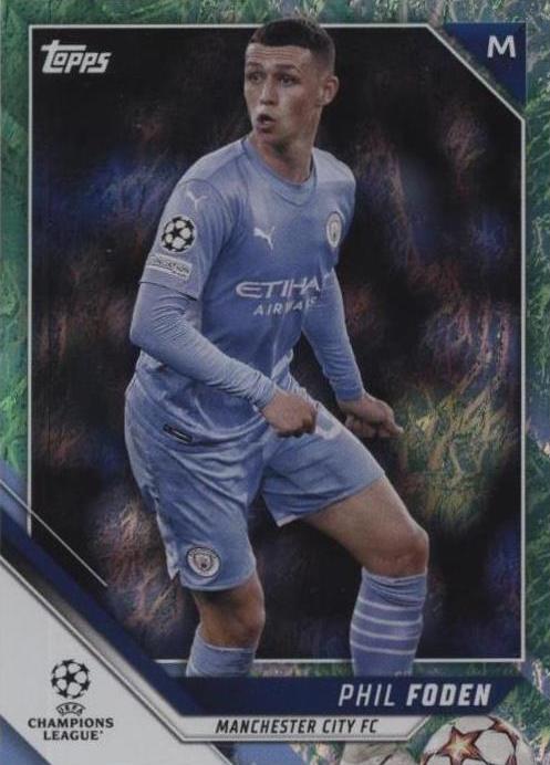 2021-22 Topps UCL Collection Jade Edition - Phil Foden #76 for sale ...