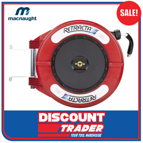Macnaught HW420R-01 RETRACTA R3 1/2″ x 20m Premium Hot Wash Hose Reel ...