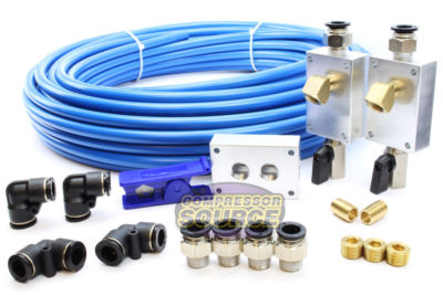 Rapid Air Garage Shop Compressed Air Line Kit Complete System 100 ft 1/ ...