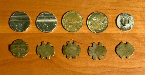 Lot of Ten (10) Vintage Golf Driving Range Tokens | eBay