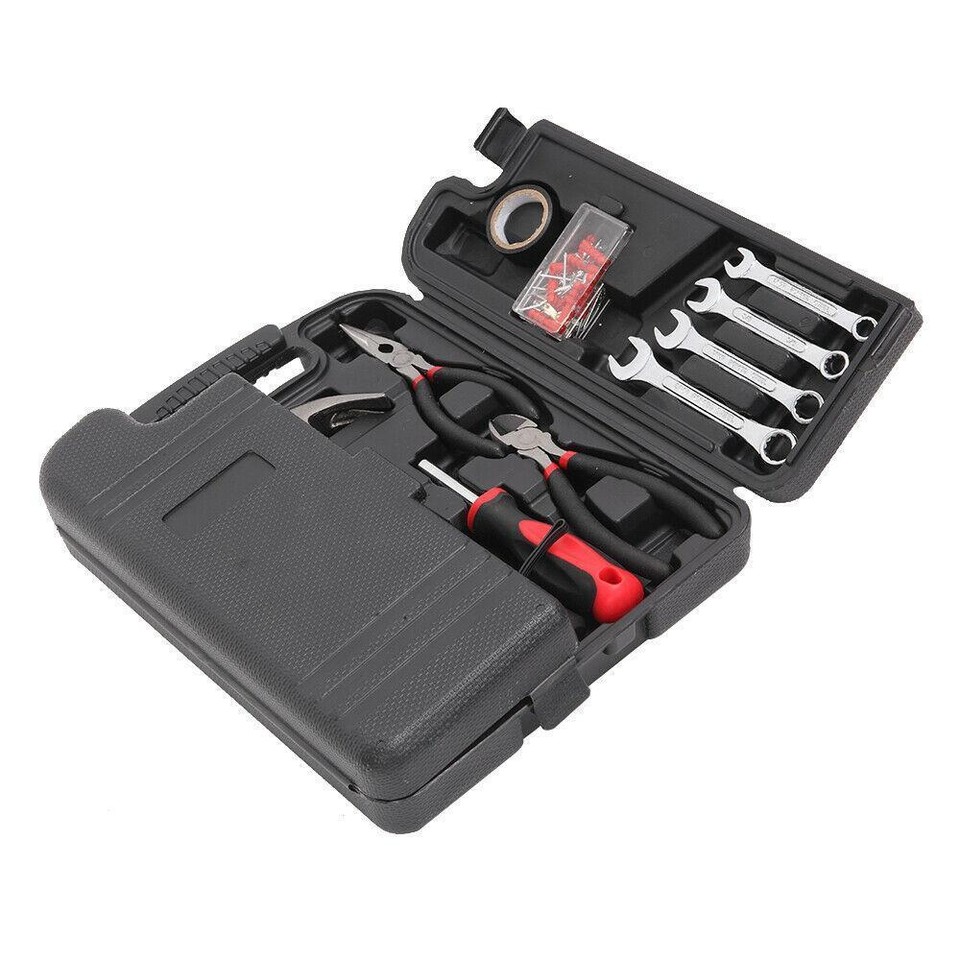 136pcs Red Tool Set Household Tools Kit Box Mechanics Women Ladies with ...
