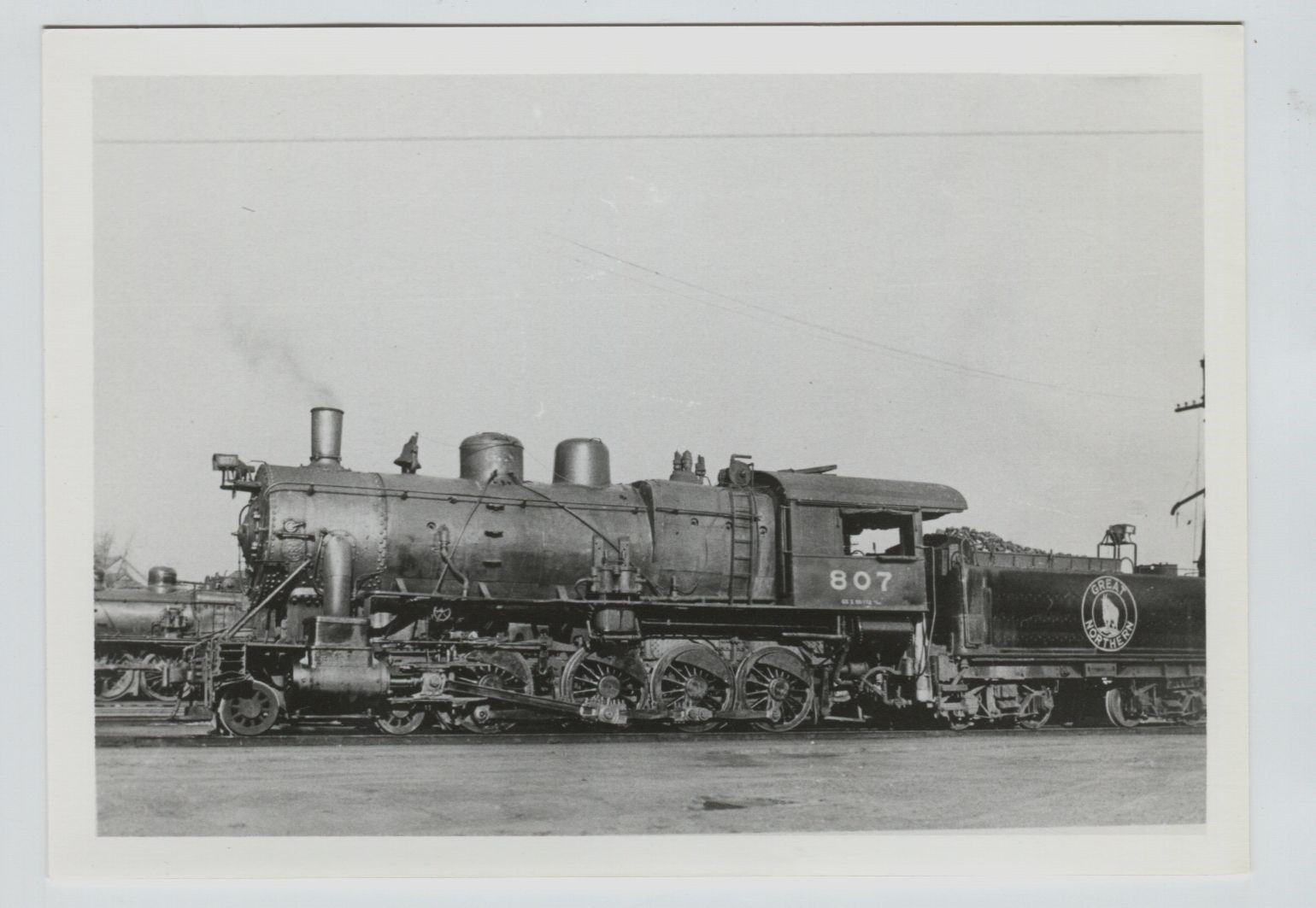 Great Northern Railroad Steam Engine #807 4-8-0 5" by 7" Photo | eBay
