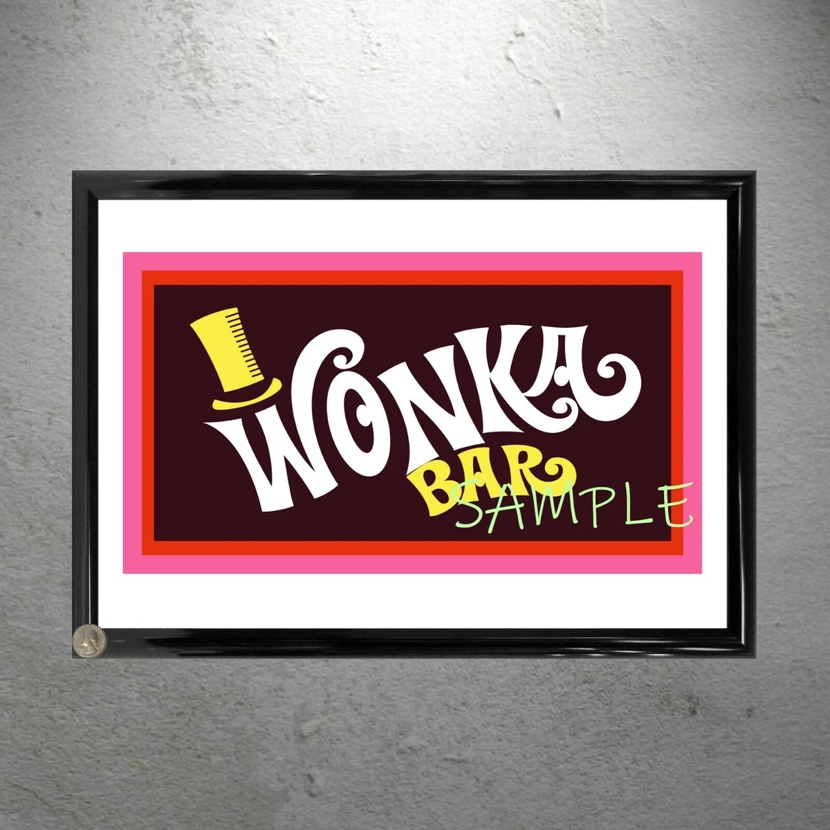 Willy Wonka Chocolate Bar Wrapper