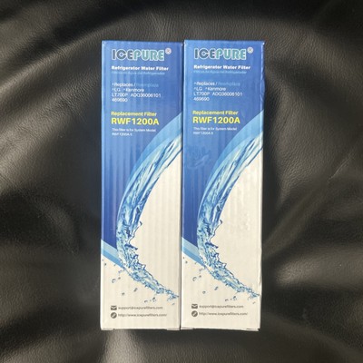 2 ICEPURE (Kenmore) Refrigerator Water Filters Replacement RWF1200A ...
