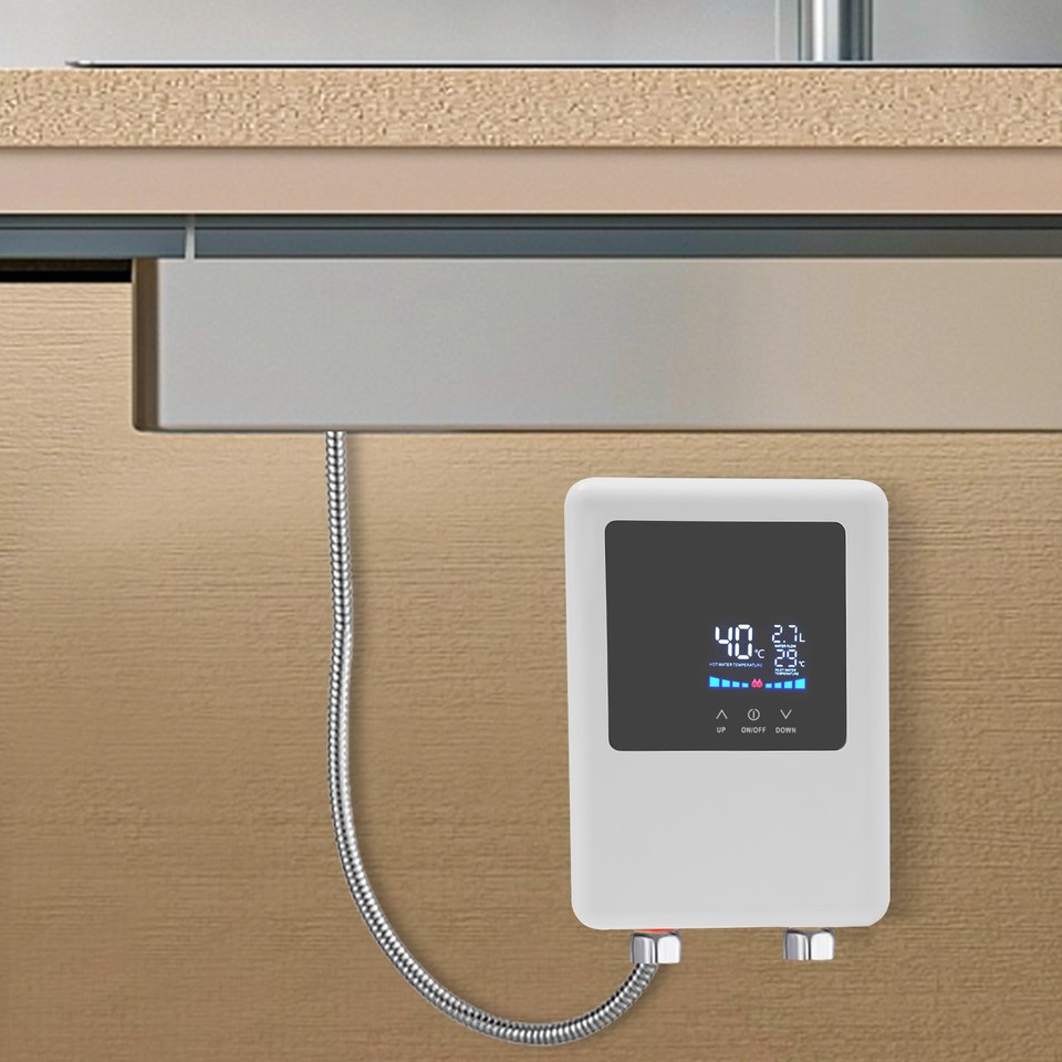 Electric Tankless Water Heater Instant Hot Water Kitchen Heater 110V ...
