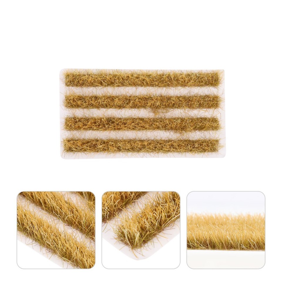 2 Sets Rice Field Model Miniature Grass Scenery Static Strip Models | eBay