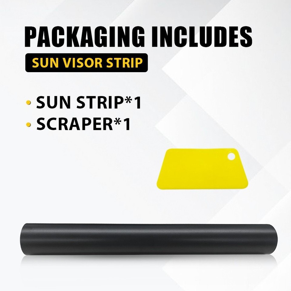 60x12'' Window Tint Windshield Sun Visor Vinyl PVC Decal Strip Sticker ...