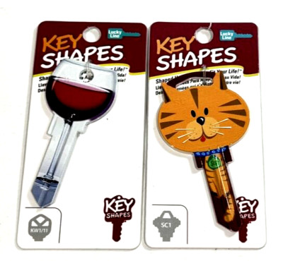 Fun Keys Blanks Cat Wine Key Shapes (2-Pack) | eBay