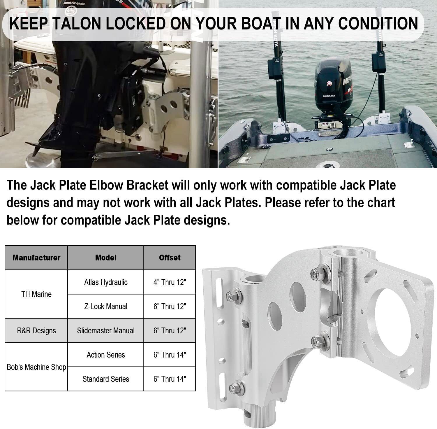 for Minn Kota Talon Bracket Anchor Jackplate Side Mount Port Starboard ...