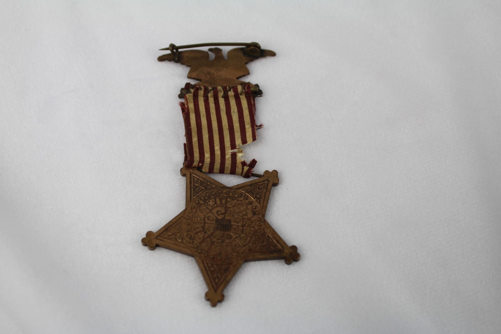 GAR Grand Army Of The Republic 1861-1866 Civil War Veteran Badge Medal ...