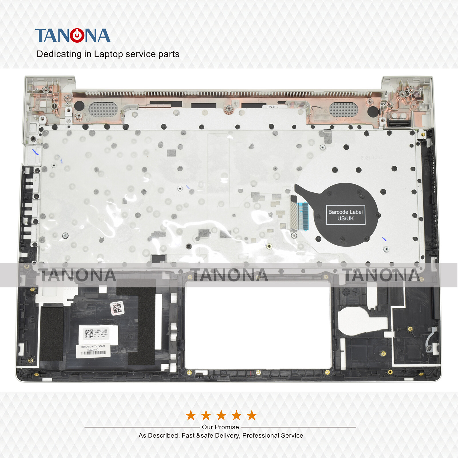 New L65225-001 For HP ProBook 440 G7 Top Cover Upper Case KB Bezel ...