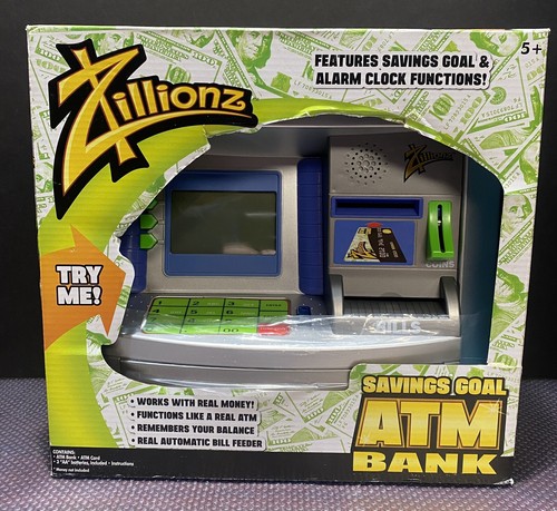 Kids Zillionz Savings Goal Atm Bank 0T3011006 Toddler TEACHING Toy Gift ...