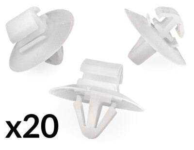 20X DOOR TRIM BUMPER CLIP PLASTIC SIDE MOULDING CLIPS FOR FIAT IVECO ...