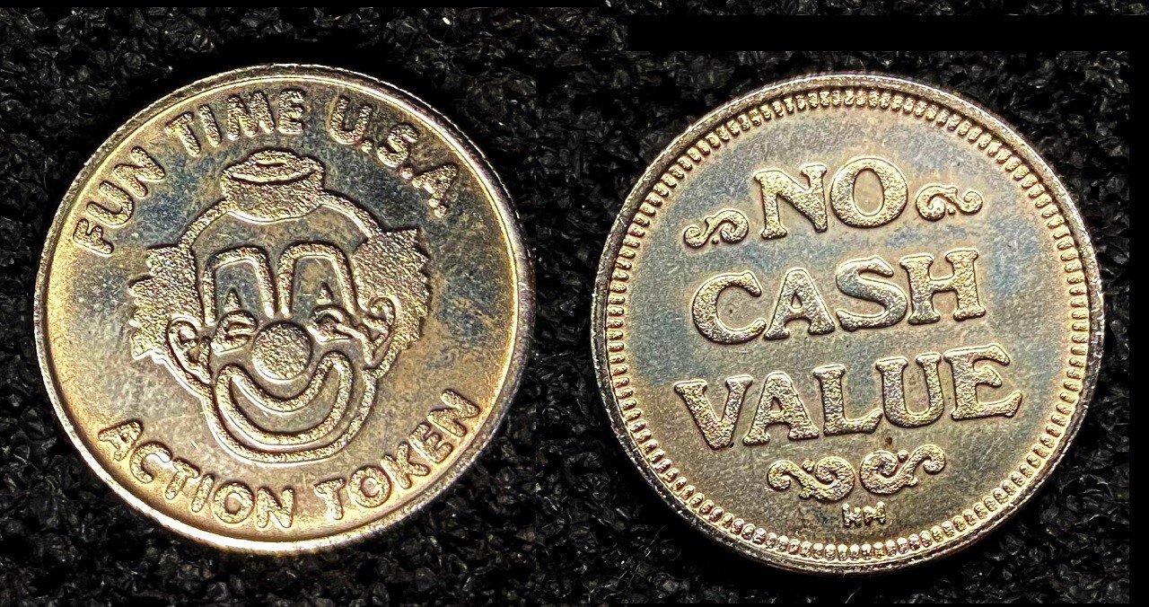 Vintage CLOWN Miscellaneous TOKEN FUN TIME USA NO CASH VALUE SILVER ...