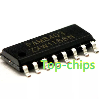 5 PCS PAM8403DR PAM8403 Filterless 3W Class-D Stereo Audio Amplifier ...