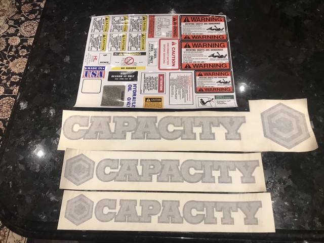 Capacity Yard Truck Decal Set | eBay