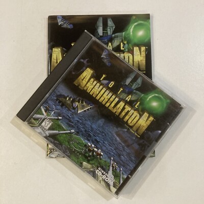 Total Annihilation Jewel Case (PC, 1997) COMPLETE 2 DISC GAME And ...