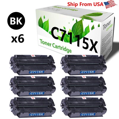 6PK C7115X 7115X Toner Cartridge Laser Jet 3320n MFP 3320 MFP Printer ...