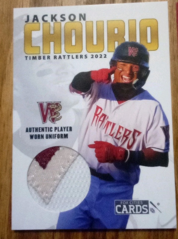 2025 Wisconsin Timber Rattlers Jackson Chourio Jersey Patch Card | eBay