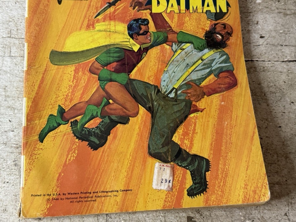 VINTAGE POW! ROBIN STRIKES FOR BATMAN COLORING BOOK 1966 USED WATKINS ...