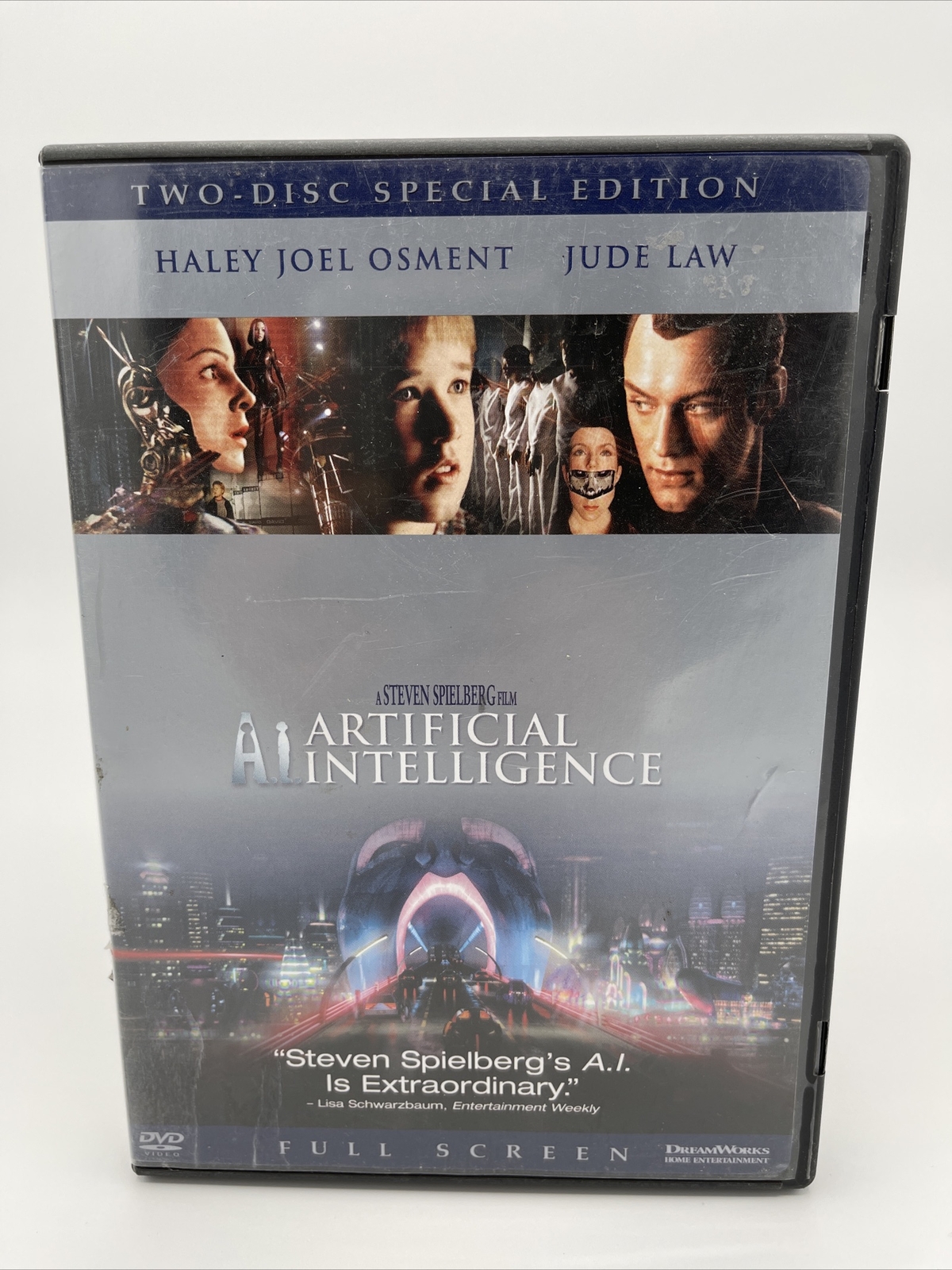 A.I. Artificial Intelligence (DVD, 2002, 2-Disc Set, Special Edition) A ...