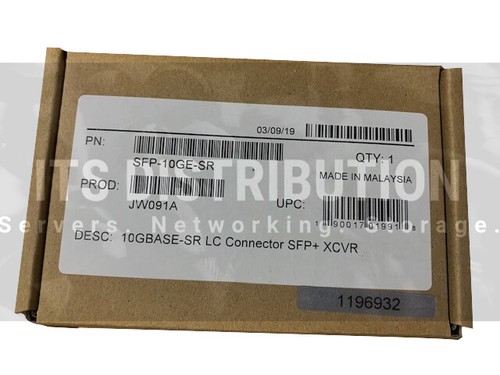JW091A I Genuine Brand New HPE Aruba 10GBASE-SR LC Conn SFP+ ...