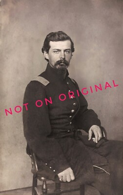 Vintage Old 1865 Photo Reprint of Civil War Soldier Handsome Man in ...