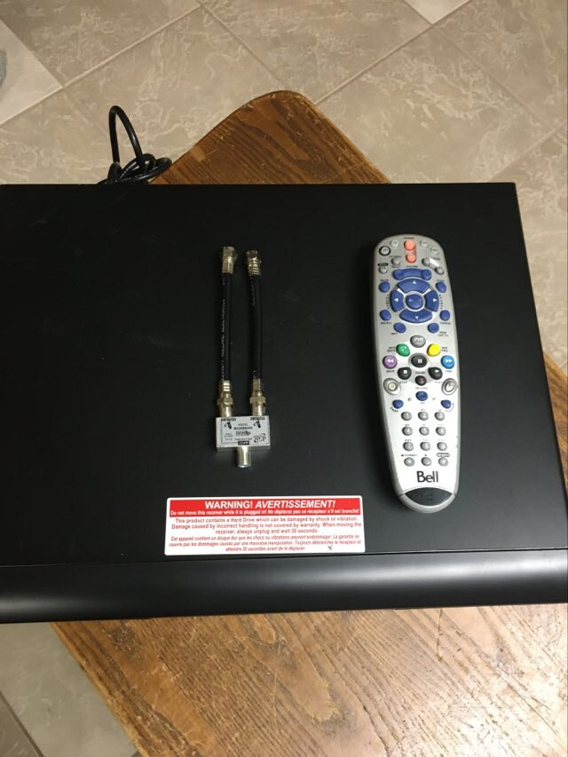 Bell 9242 HD PVR receiver capacitors were changed and HDD also if ...
