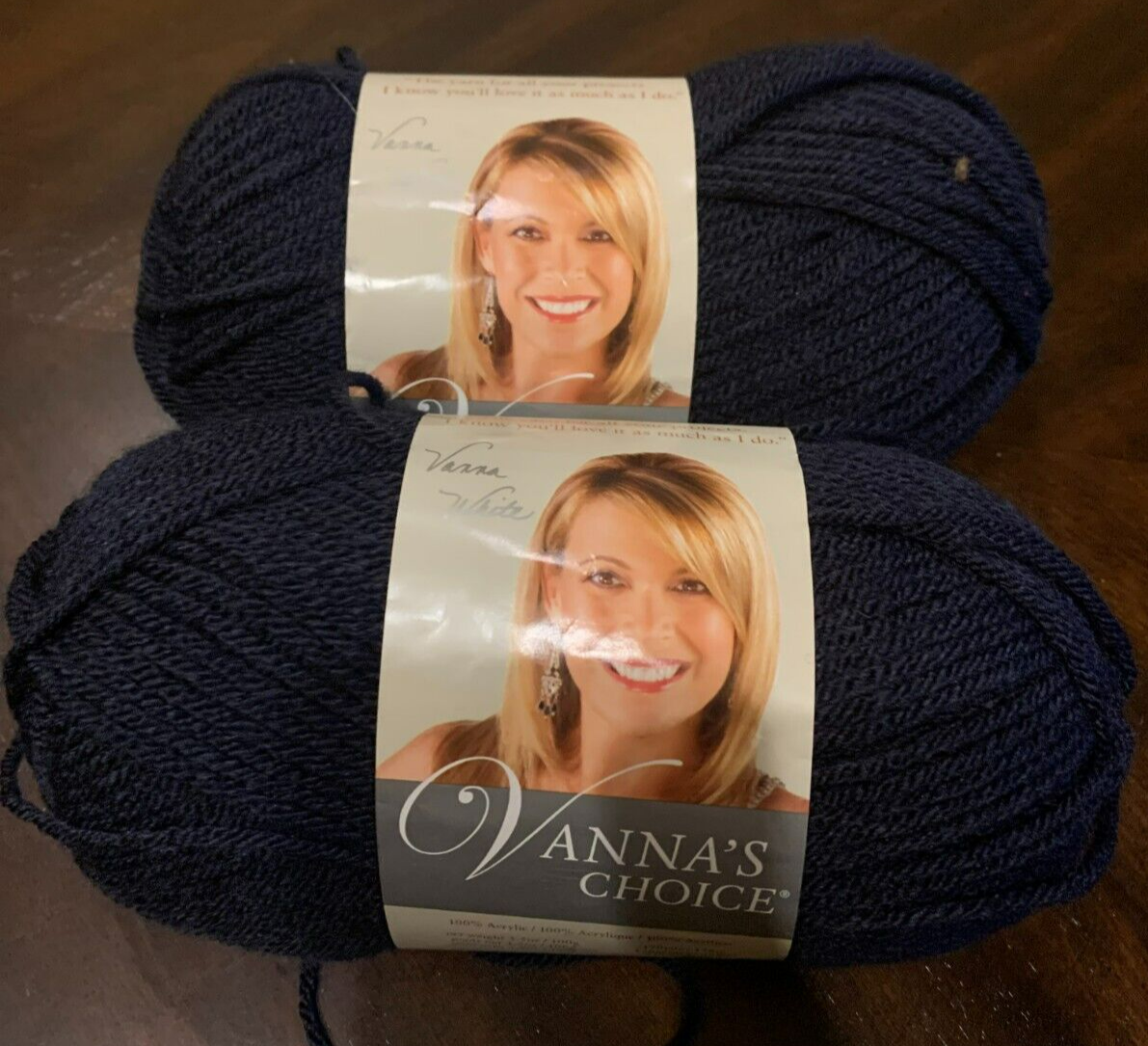 2-Skeins Lion Brand Vanna's Choice 3.5 oz Yarn #860 Color 110 Navy | eBay
