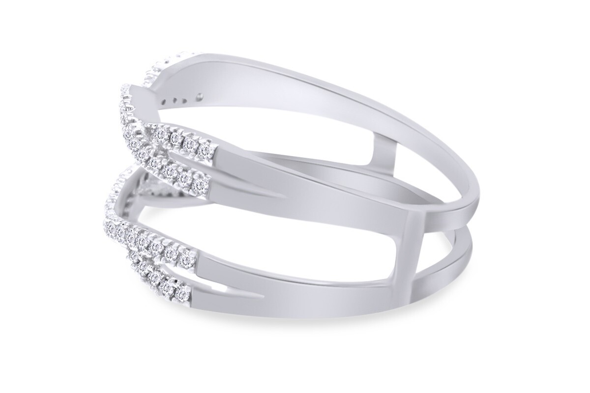 1/3ct Natural Diamond Split Shank Solitaire Enhancer Ring Wrap 10K ...