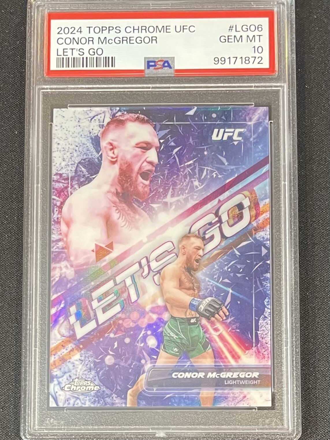 2024 Topps Chrome UFC Conor McGregor #LGO-6 Let's GO Case Hit PSA GEM ...