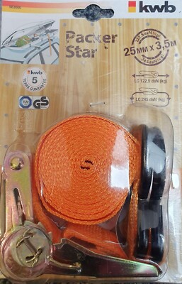 KWB Trailer Ratchet Strap 25mm x 3.5M | eBay UK