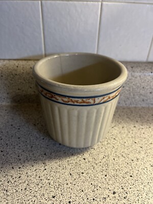 Red Wing Sponge band gray line beater batter bowl jar planter blue red ...
