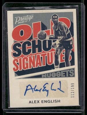 ALEX ENGLISH 2016-17 Panini Prestige Old School Signatures Auto ...