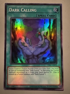 YUGIOH DARK CALLING (SPELL) ASIA ENGLISH EDITION CR06-AE013 SUPER RARE ...