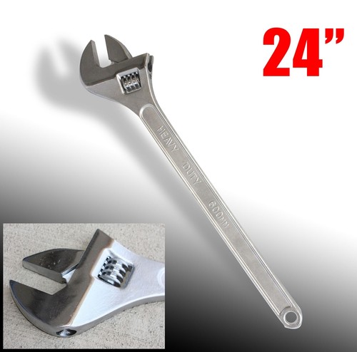 24" 24inch Adjustable Wrench 0-2-1/2" Wide Opening Jaw Hand Wrench | eBay