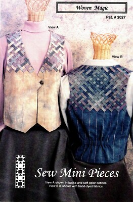 Woven Magic Vest Pattern by Sew Mini Pieces #2027 Size XS-XL | eBay