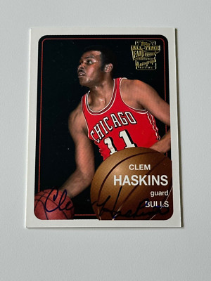 2005-06 Topps 1952 Style Fan Favorites Rainbow Foilboard Clem Haskins ...