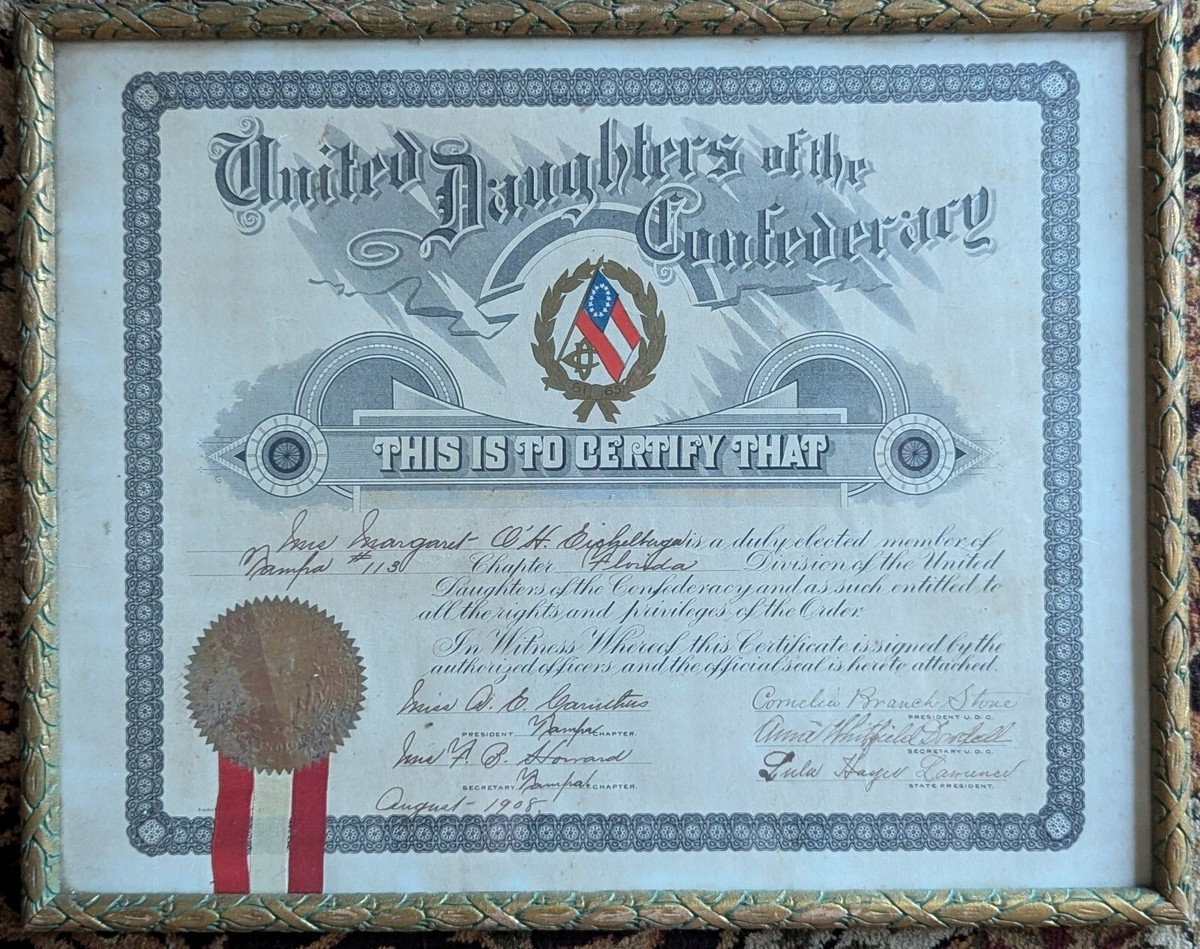 United Daughters Of The Confederacy Logo