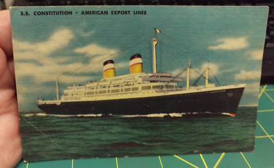 Vintage Postcard UNUSED SS Constitution Postcard K5980 Sister of SS ...