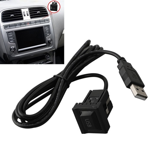 Universal Fitment Car Stereo USB Panel Audio Cable Adapter with Wire ...