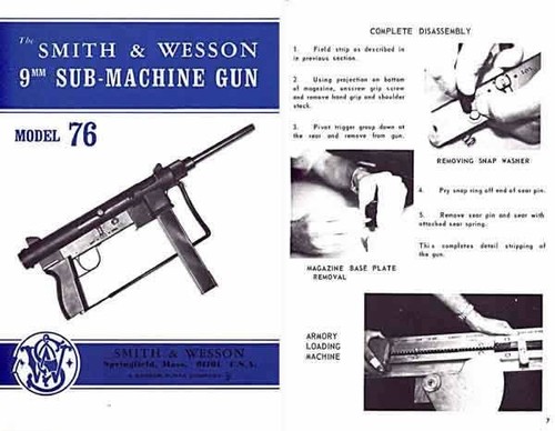 Smith & Wesson 1969 M-76 Sub-Machine Gun Catalog | eBay